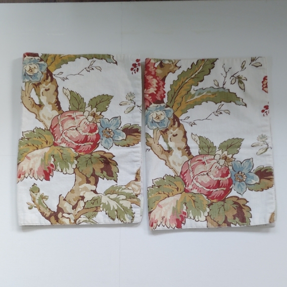 Pottery Barn | Kitchen | 2 Pottery Barn Palamore Floral Dinner Table Placemats Linencotton Blend ...